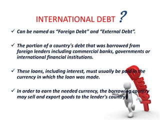 Problem of debt servicing | PPTX
