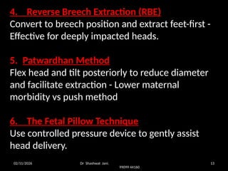 PROBLEM OF DELIVERING FETAL HEAD DURING CESAREAN SECTION BY DR SHASHWAT ...