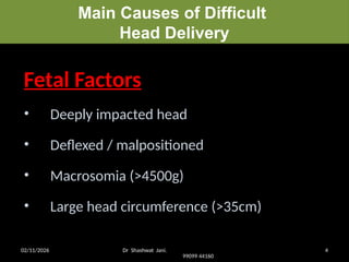 PROBLEM OF DELIVERING FETAL HEAD DURING CESAREAN SECTION BY DR SHASHWAT ...