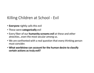 The problem of evil and suffering | PDF