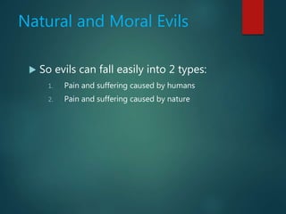 Problem of evil arguments slides | PPT