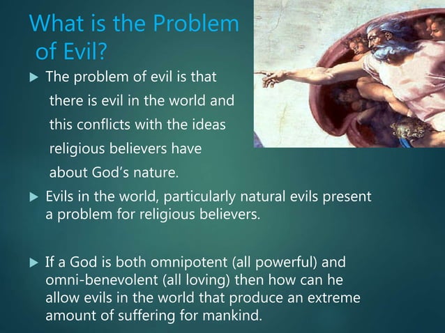 Problem of evil arguments slides | PPT