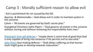 Problem of evil talk 1 20-19 | PPTX