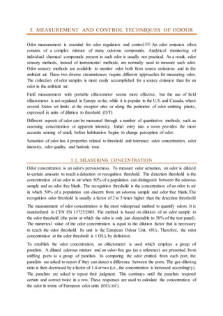 Problem of odor pollution and its management solution | DOCX