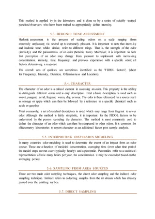 Problem of odor pollution and its management solution | DOCX