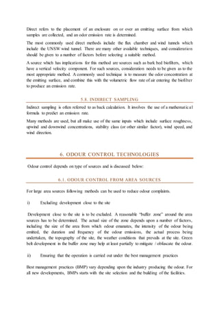 Problem of odor pollution and its management solution | DOCX