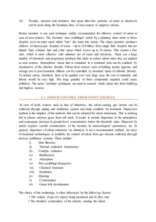 Problem of odor pollution and its management solution | DOCX