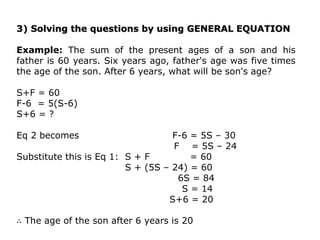 Problem on Ages.ppt