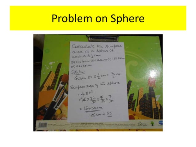 Problem on sphere | PPT