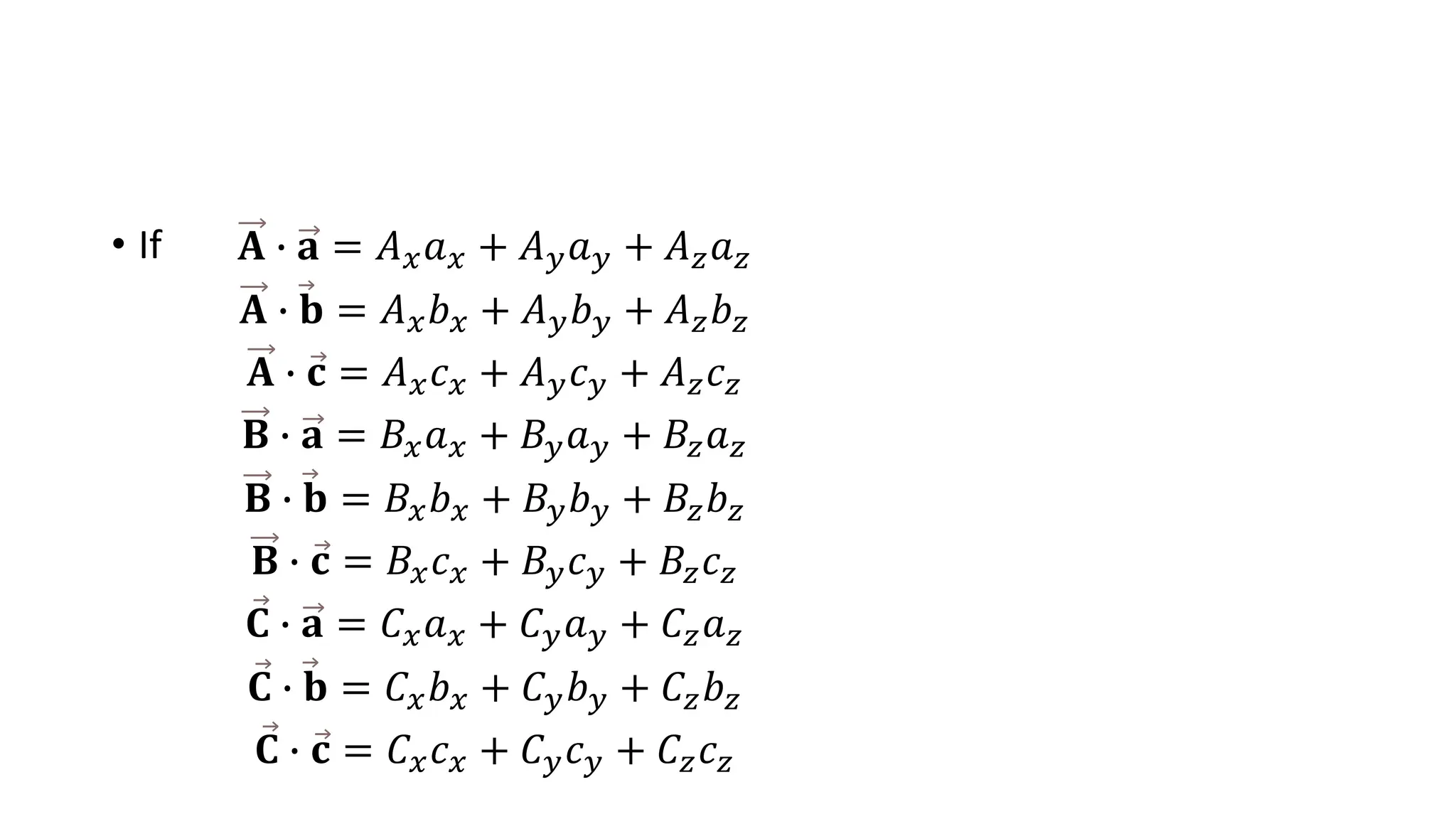 Problem on Vector Linear Algebra: Vector Algebra Identity | PPTX