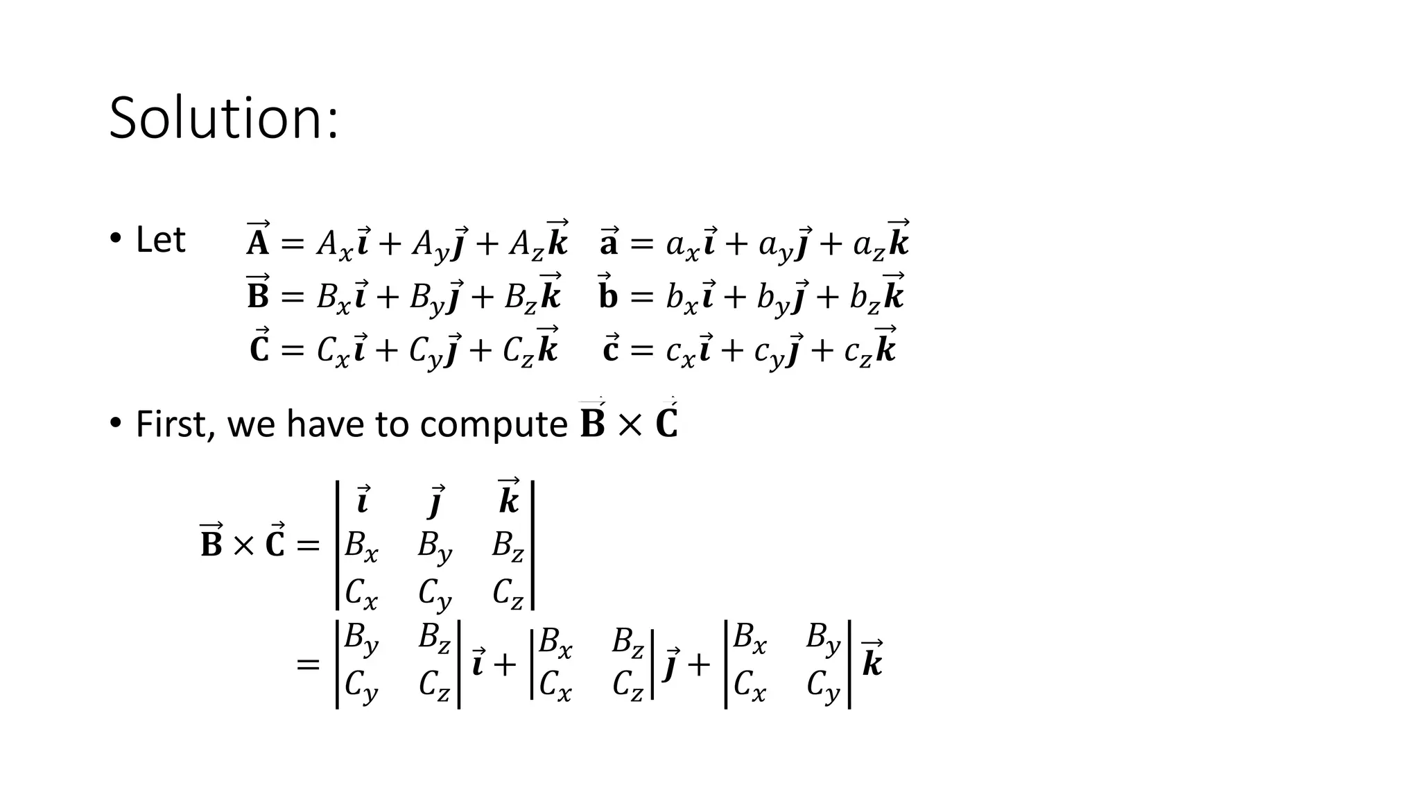 Problem On Vector Linear Algebra Vector Algebra Identity Pptx