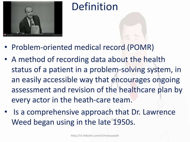 Problem oriented medical record | PPTX | Medical Tests | Medical Health
