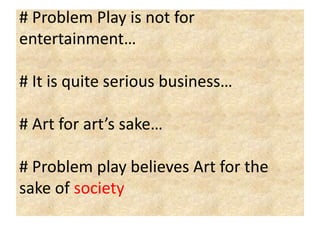 Problem play | PPTX