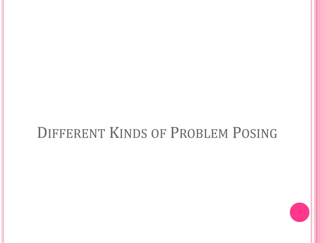 Problem posing | PPT