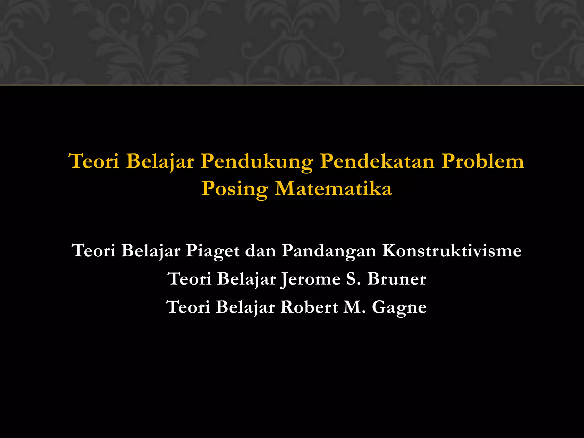 Problem posing & problem solving | PPTX