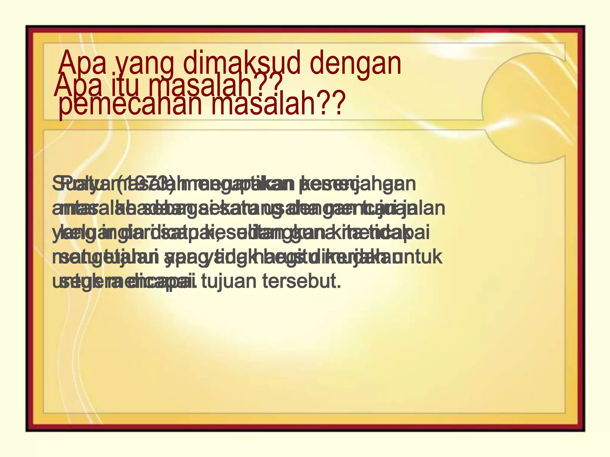 Problem posing & problem solving | PPTX