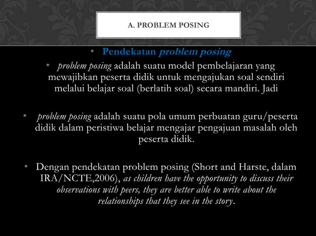 Problem posing & problem solving | PPTX