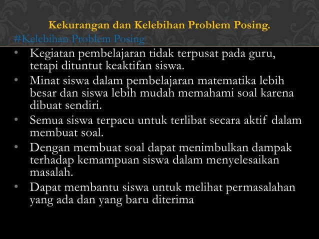 Problem posing & problem solving | PPTX