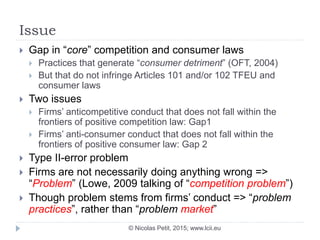 Problem practices in Competition Law - Presentation to CMA Academy | PPT