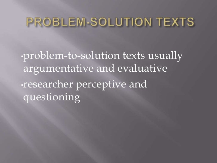 Problem, process, and solution part 1
