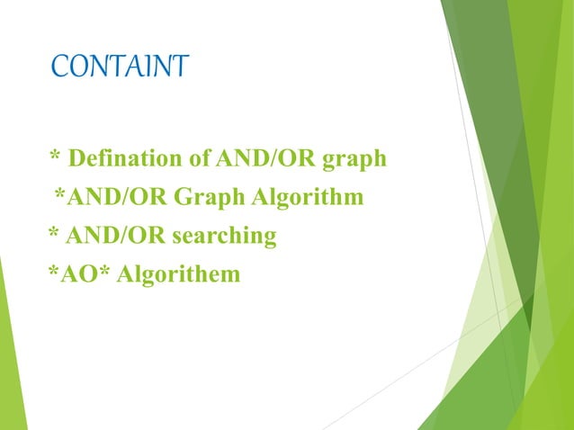 Problem reduction AND OR GRAPH & AO* algorithm.ppt | Computing ...
