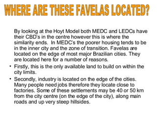 Problems Of Urban Growth Ledc Exam Practice | PPT