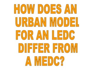 Problems Of Urban Growth Ledc Exam Practice | PPT