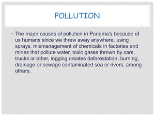 Problems affecting panama | PPTX