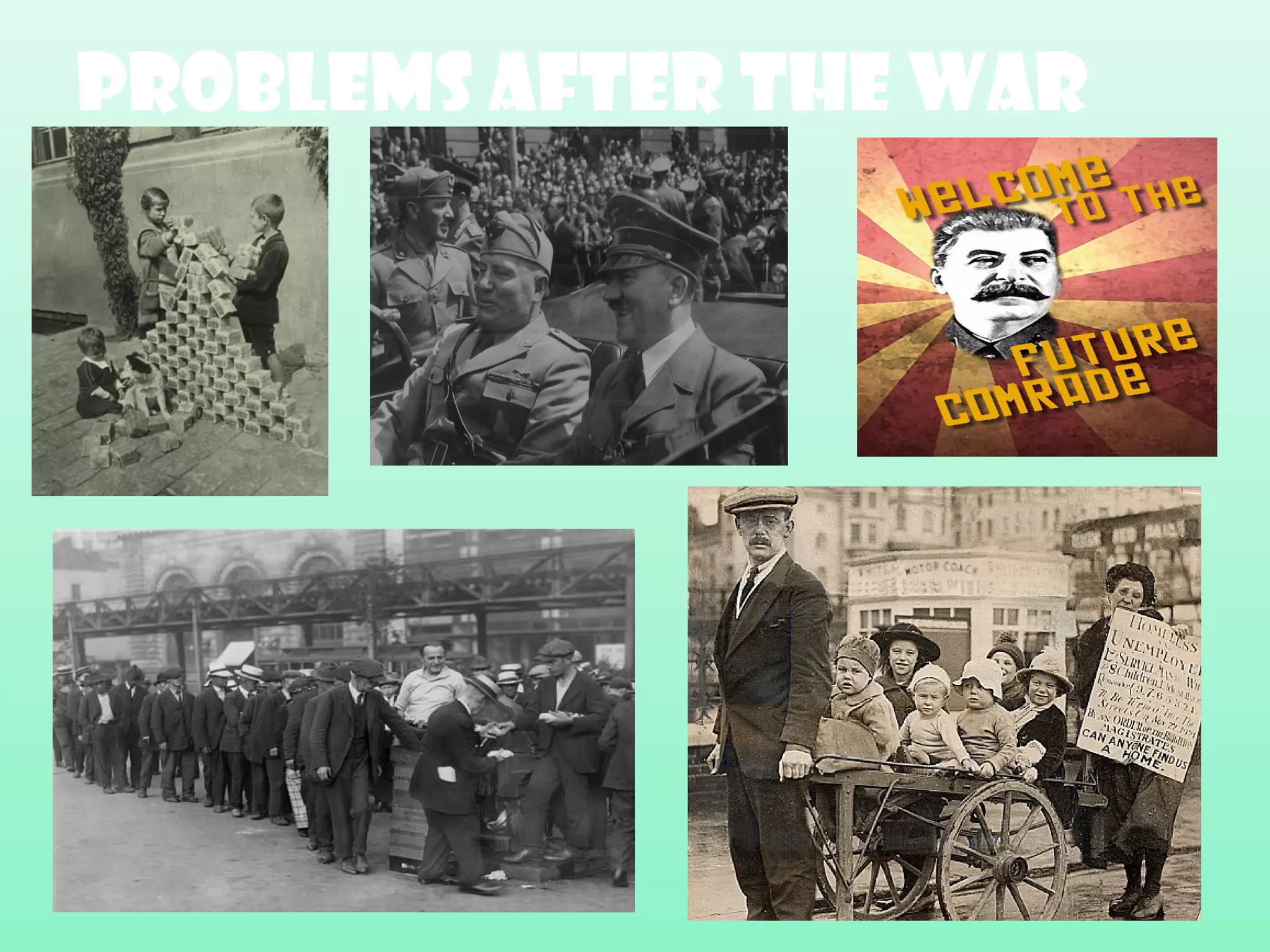 Problems After WWI and Rise of the Dictators | PPT
