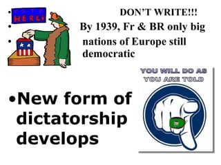 Problems After WWI and Rise of the Dictators | PPT