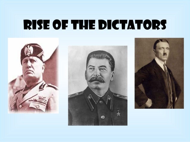 Problems After WWI and Rise of the Dictators