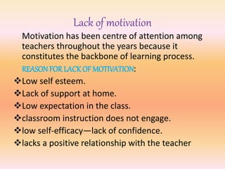 Problems and challenges in secondary education | PPTX