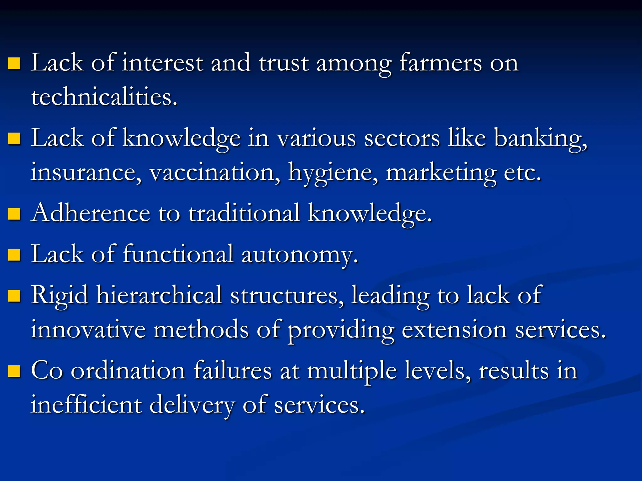 Problems and challenges of animal husbandry extension | PPTX