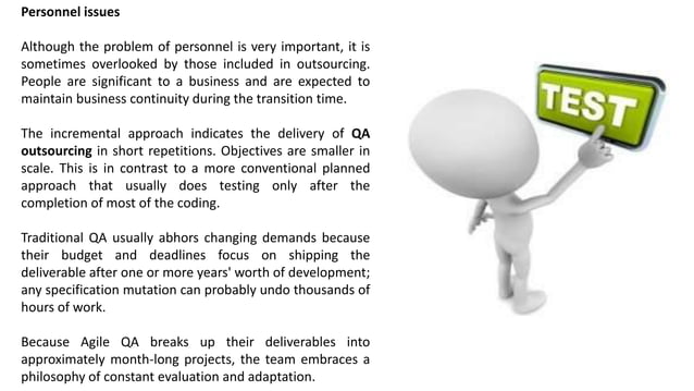 Problems And Challenges Related To Qa Outsourcing Ppt