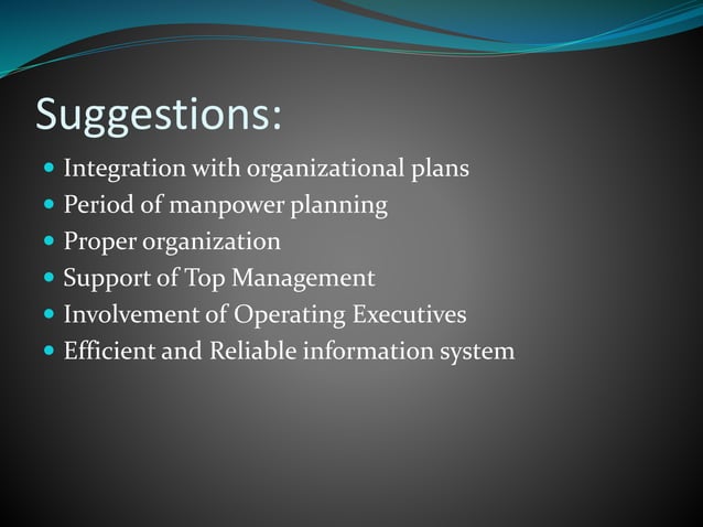 Problems and limitations of manpower planning | PPTX | Human Resources ...