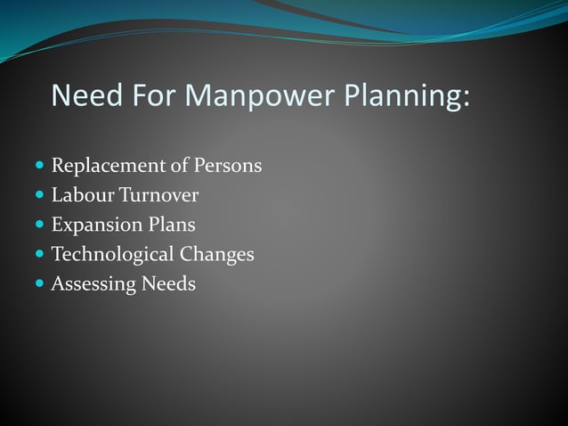 Problems and limitations of manpower planning | PPTX | Human Resources ...
