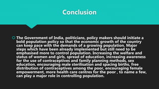 Problems and polices relating population | PPTX