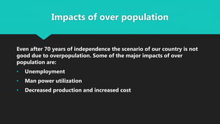 Problems and polices relating population | PPT
