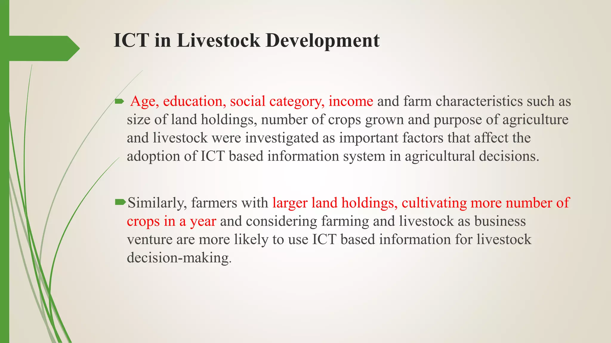 Problems and prospects of ICT in Agriculture, Livestock & Fisheries ...