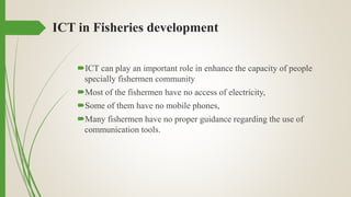 Problems and prospects of ICT in Agriculture, Livestock & Fisheries ...