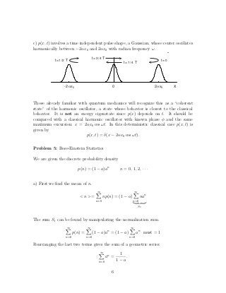 Problems and solutions statistical physics 1 | PDF