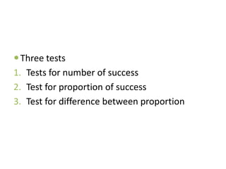 Test for number of success-Problems and Solutions | PPT