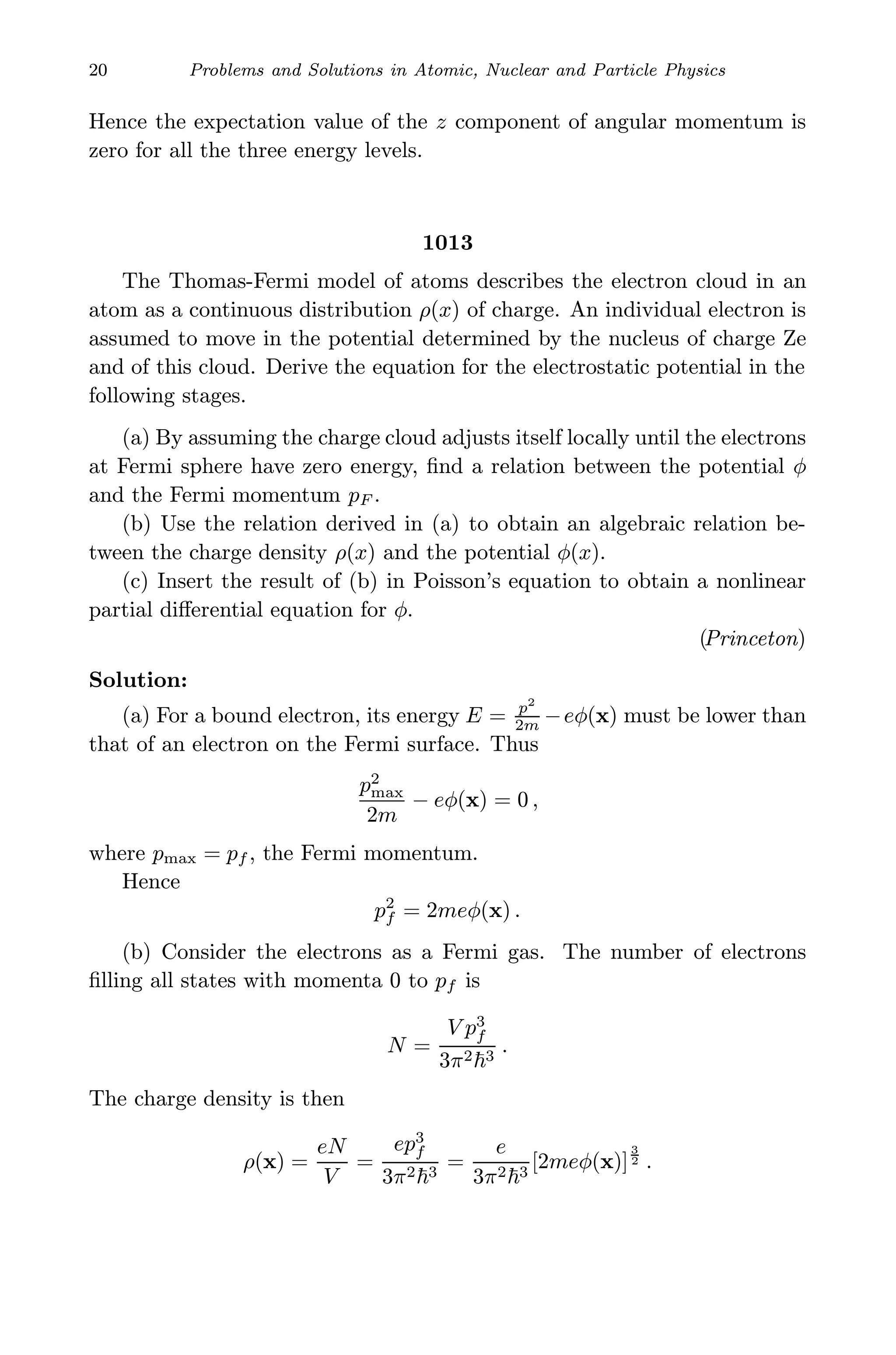 Problems and solutions on atomic, nuclear, and particle physics kuo lim | PDF