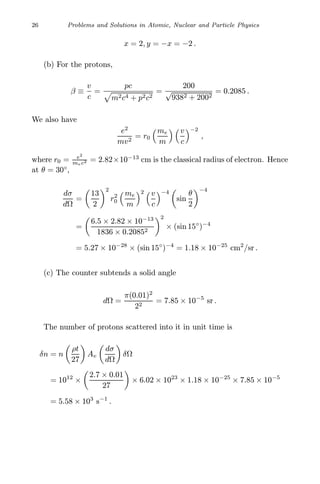 Problems and solutions on atomic, nuclear, and particle physics kuo lim ...