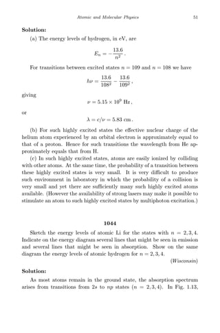 Problems and solutions on atomic, nuclear, and particle physics kuo lim | PDF