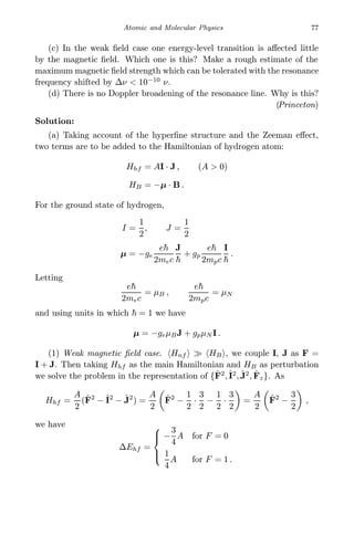 Theoretical Physics Problems