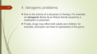 Problems associated with oral cavity | PPTX