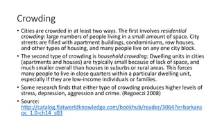 Problems associated with urban location | PPT | Free Download