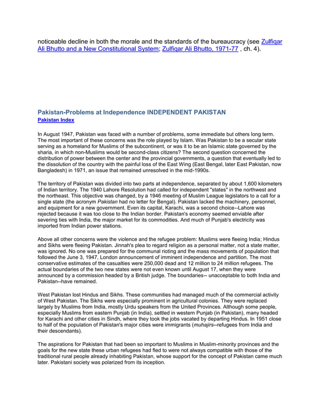 Problems at independence | PDF