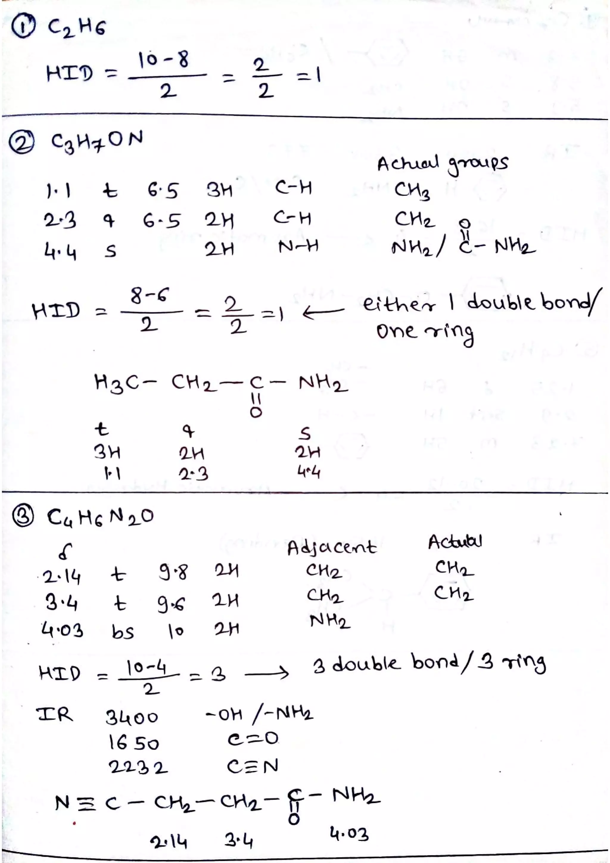 Problems Based on Infrared IR Spectroscopy | PDF